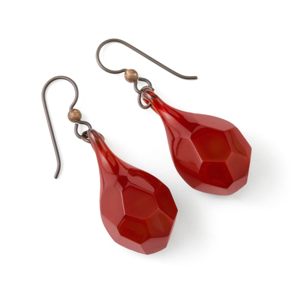 Simple ruby earrings store