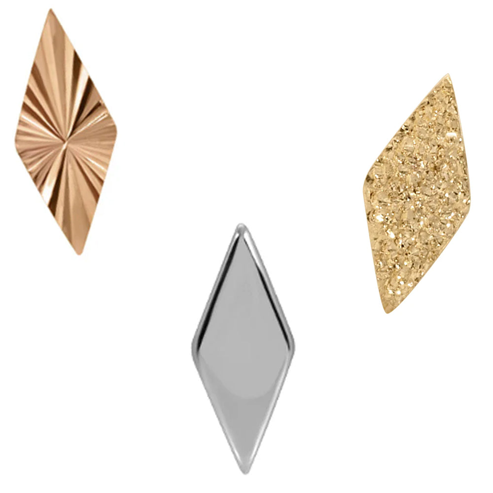 Quetzalli Jewelry threadless: Kite End in Gold – Starfire Body Jewelry Company