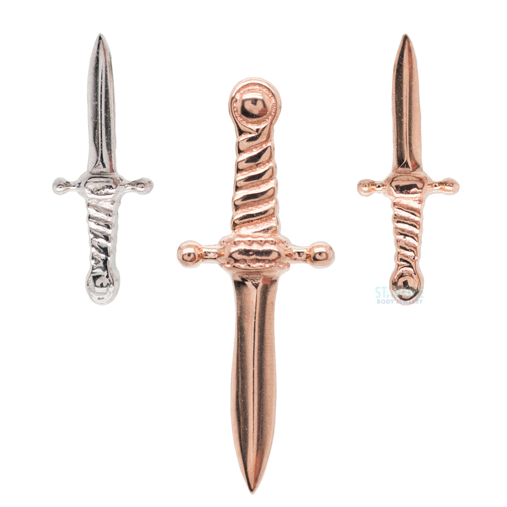 BVLA - Body Vision "Slasher Dagger" Threaded End in Gold – Starfire Body Jewelry Company