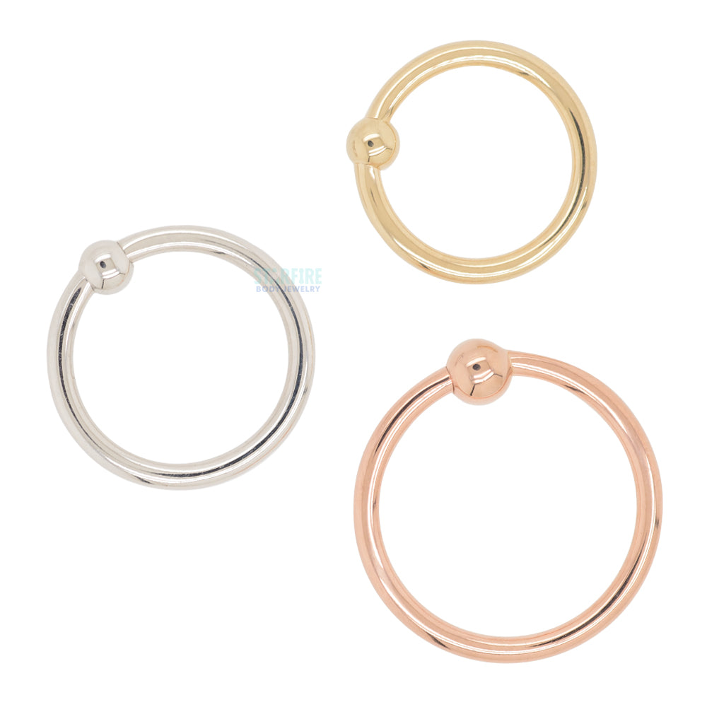 BVLA - Body Vision Gold Fixed Bead Ring (FBR) – Starfire Body Jewelry Company