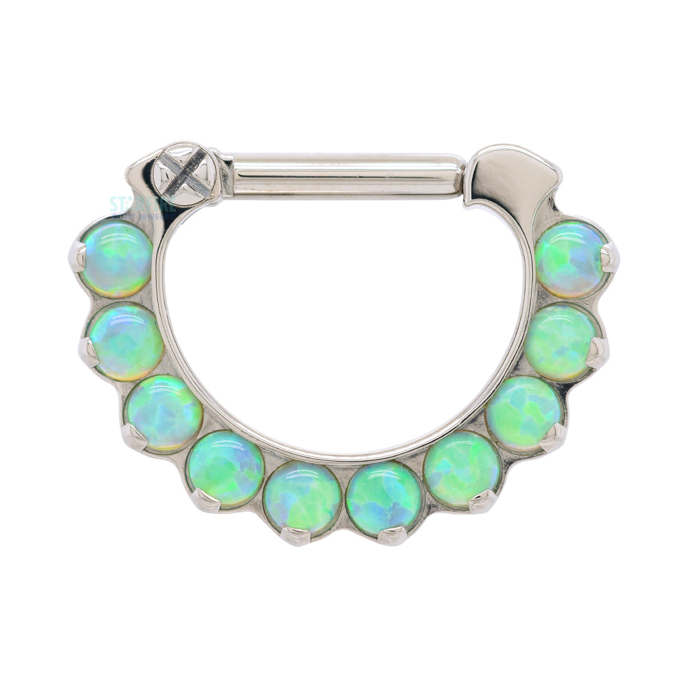 Industrial Strength "Odyssey" Clicker #7 Opal - 12 ga. 5/16" post ...