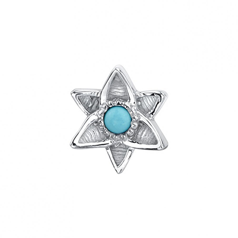 BVLA - Body Vision threadless: Lotus with Raised Edges Pin in Gold with ...