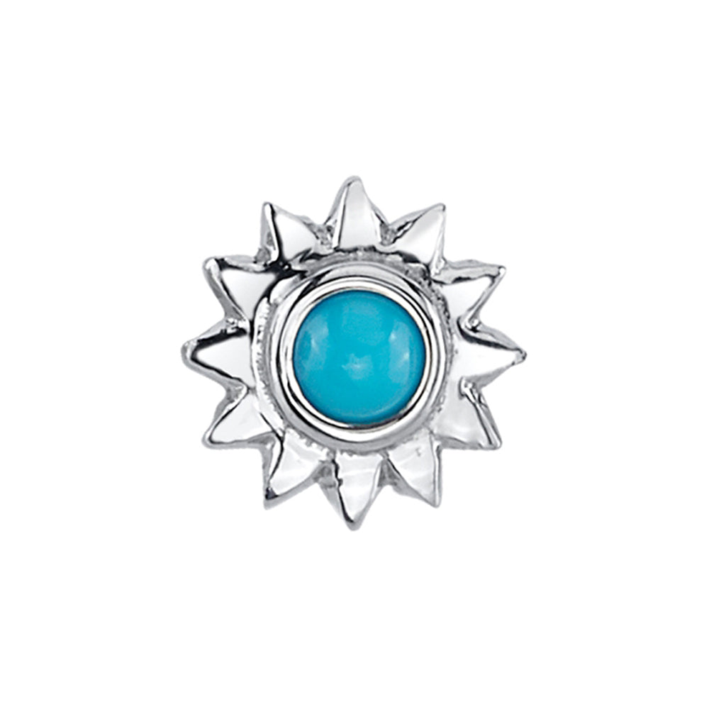 BVLA - Body Vision Sun with Bezel Threaded End in Gold with Turquoise ...