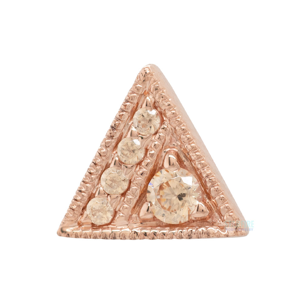 BVLA - Body Vision Endymion Triangle Treaded End in Gold with Champagne ...