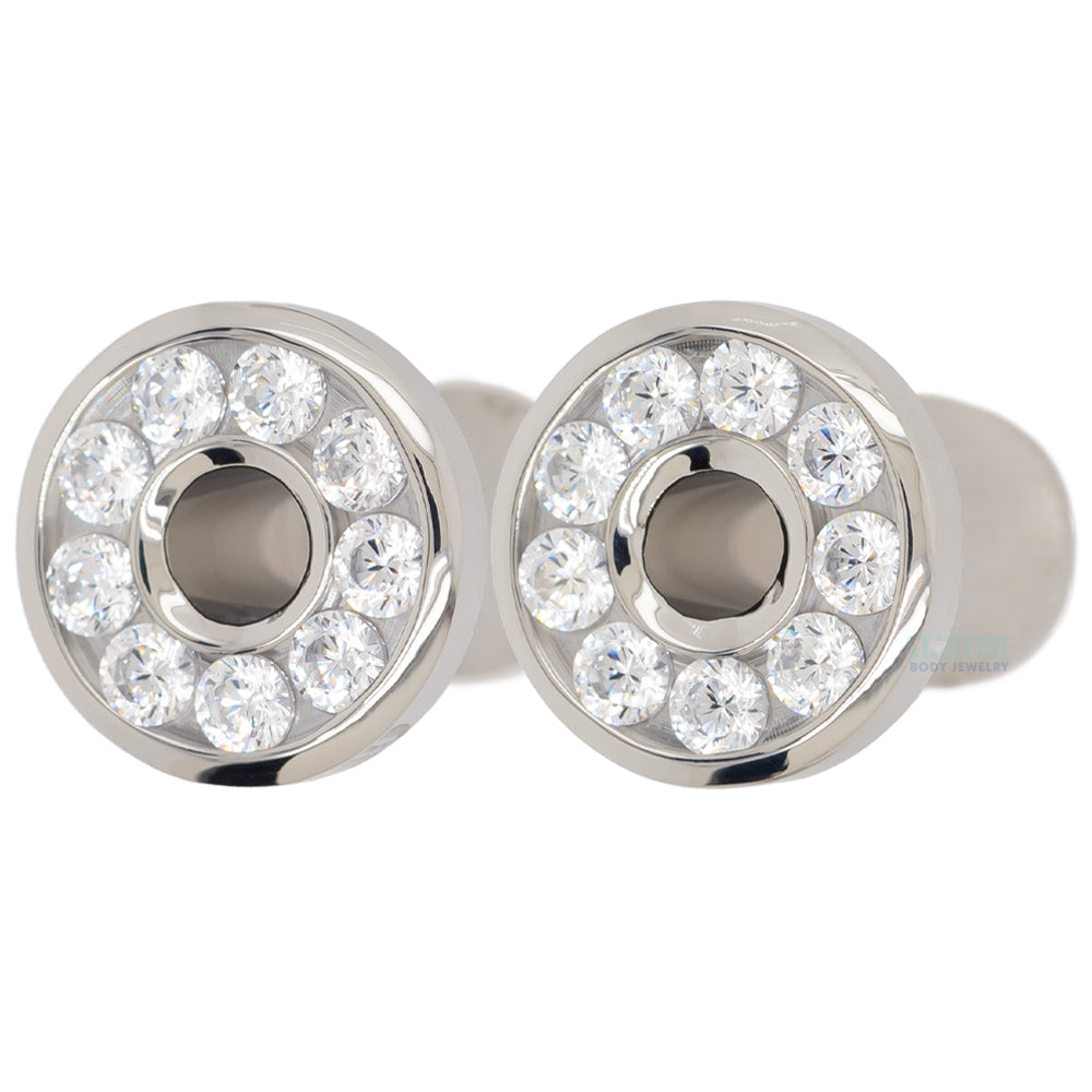 Anatometal Gemmed Eyelets with Brilliant-Cut Gems - Champagne ...