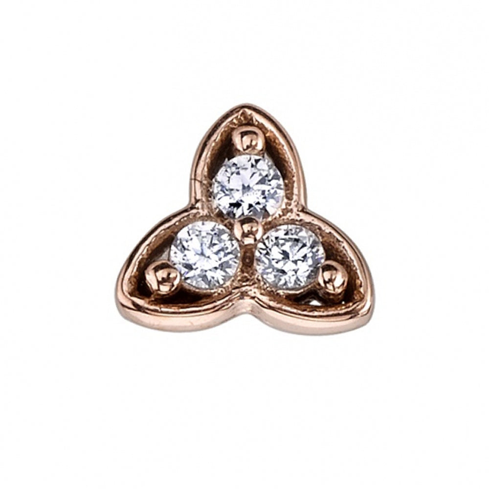 BVLA - Body Vision threadless: "Integrity" Pin in Gold with DIAMONDS ...