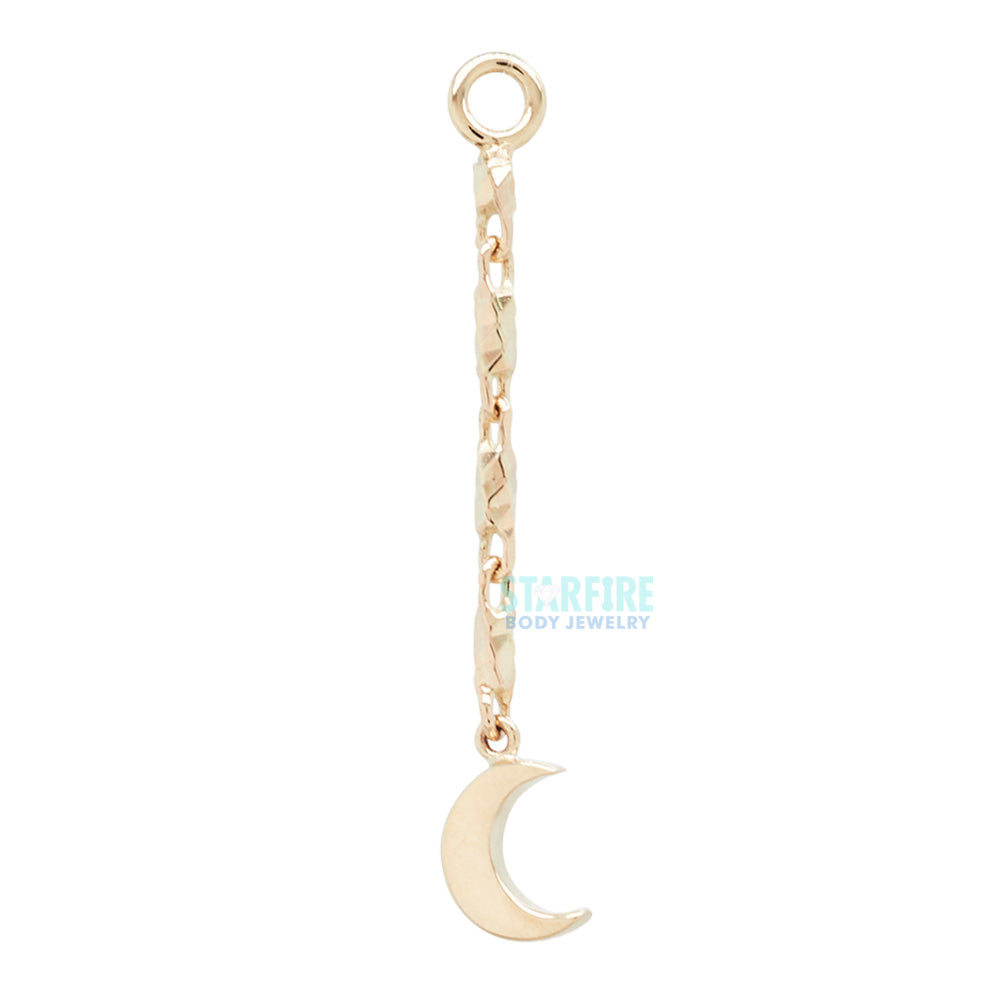 BVLA - Body Vision Crescent Moon Chain Charm in Gold – Starfire Body ...