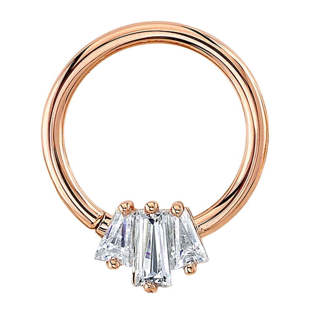 BVLA - Body Vision "Oceane 3" Seam Ring in Gold with White CZ's ...