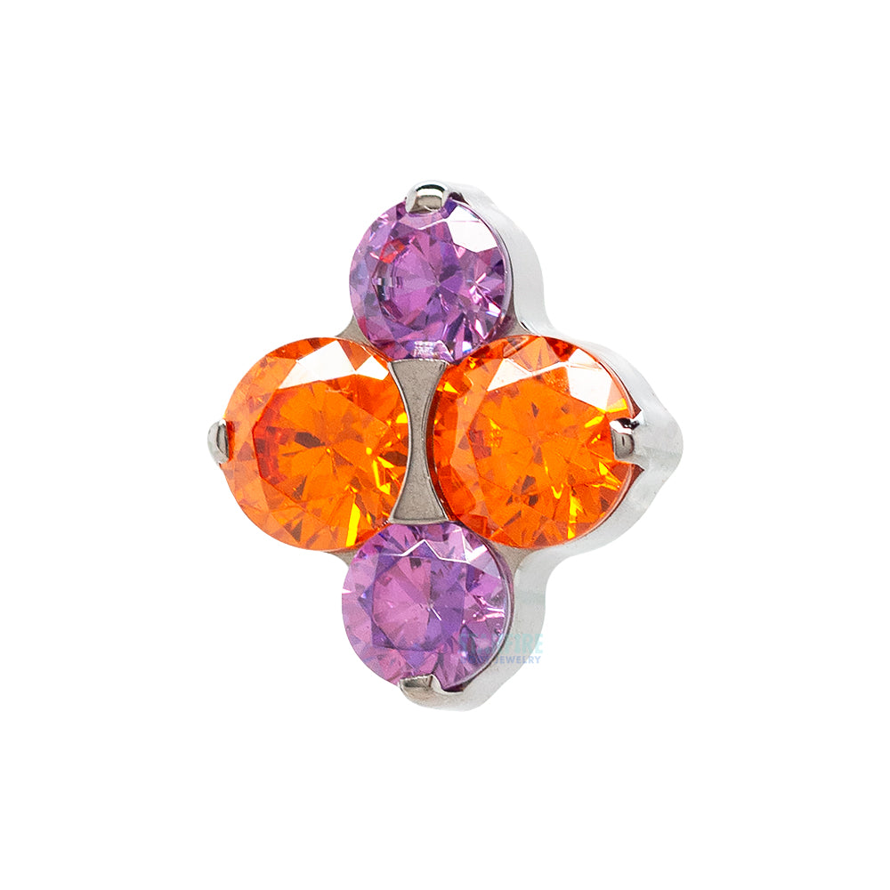 Industrial Strength threadless: "North Star" Faceted Gem Cluster End ...