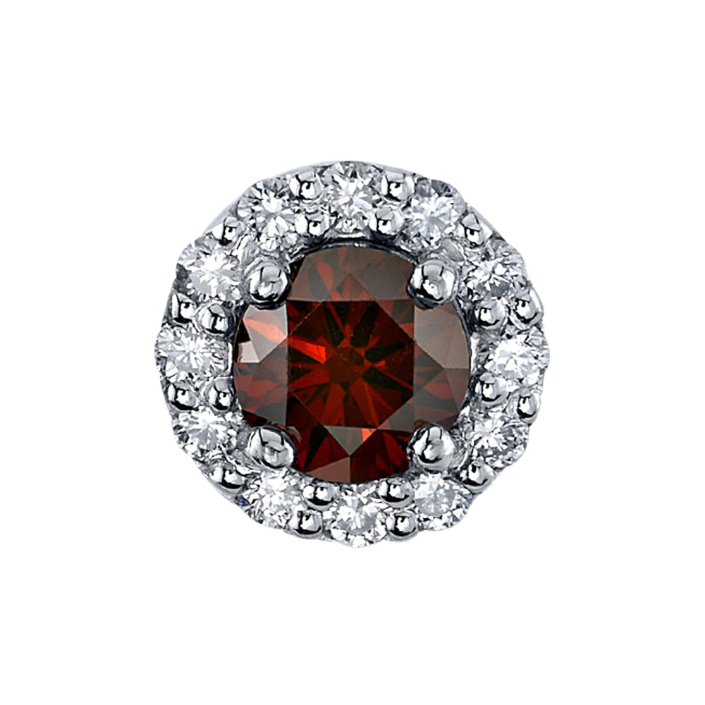 BVLA - Body Vision "Altura" Threaded End in Gold with Garnet & Diamonds ...