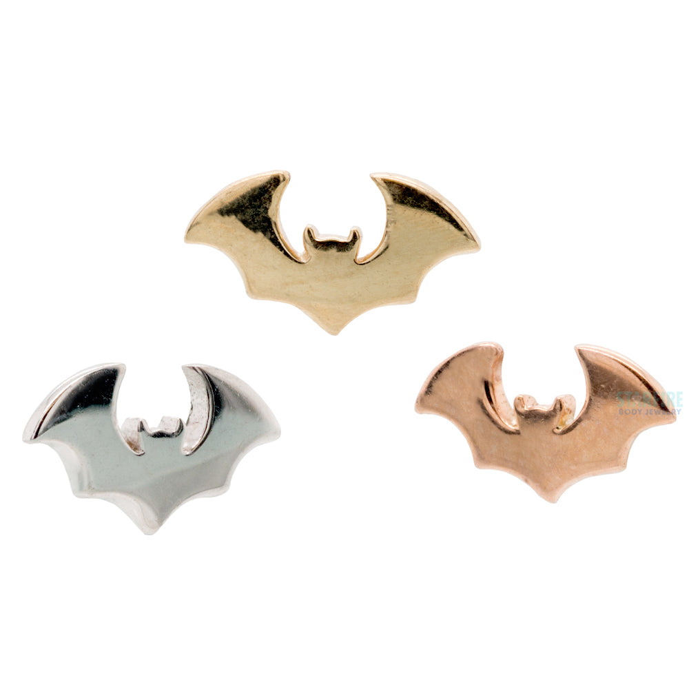 Tawapa threadless: Bat Pin in Gold – Starfire Body Jewelry Company
