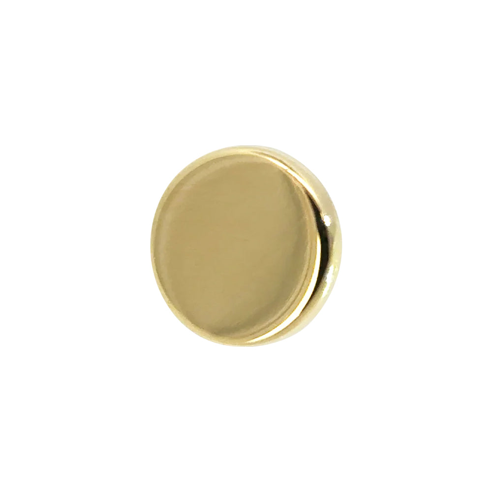 Anatometal threadless: Disk End in Gold – Starfire Body Jewelry Company