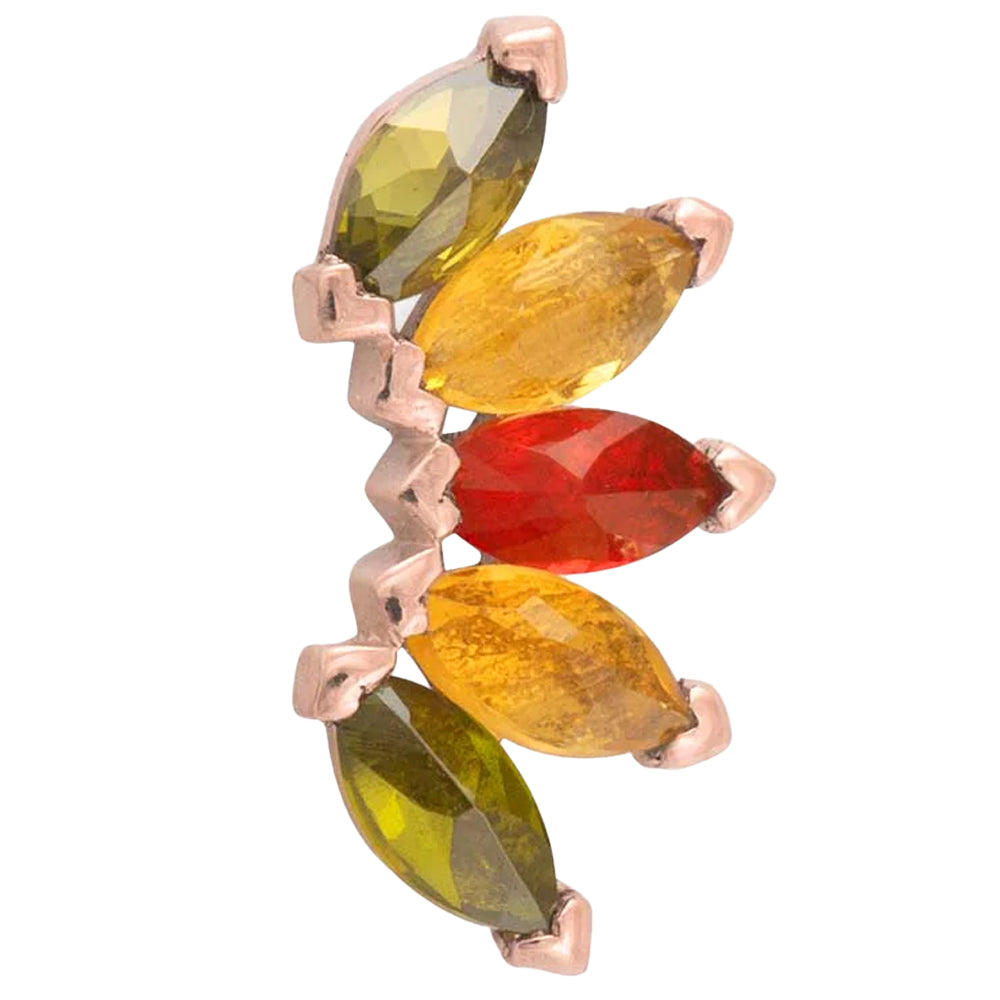 Tawapa threadless: "Bella" Pin in Gold - 'Natural Mystic' Collection ...