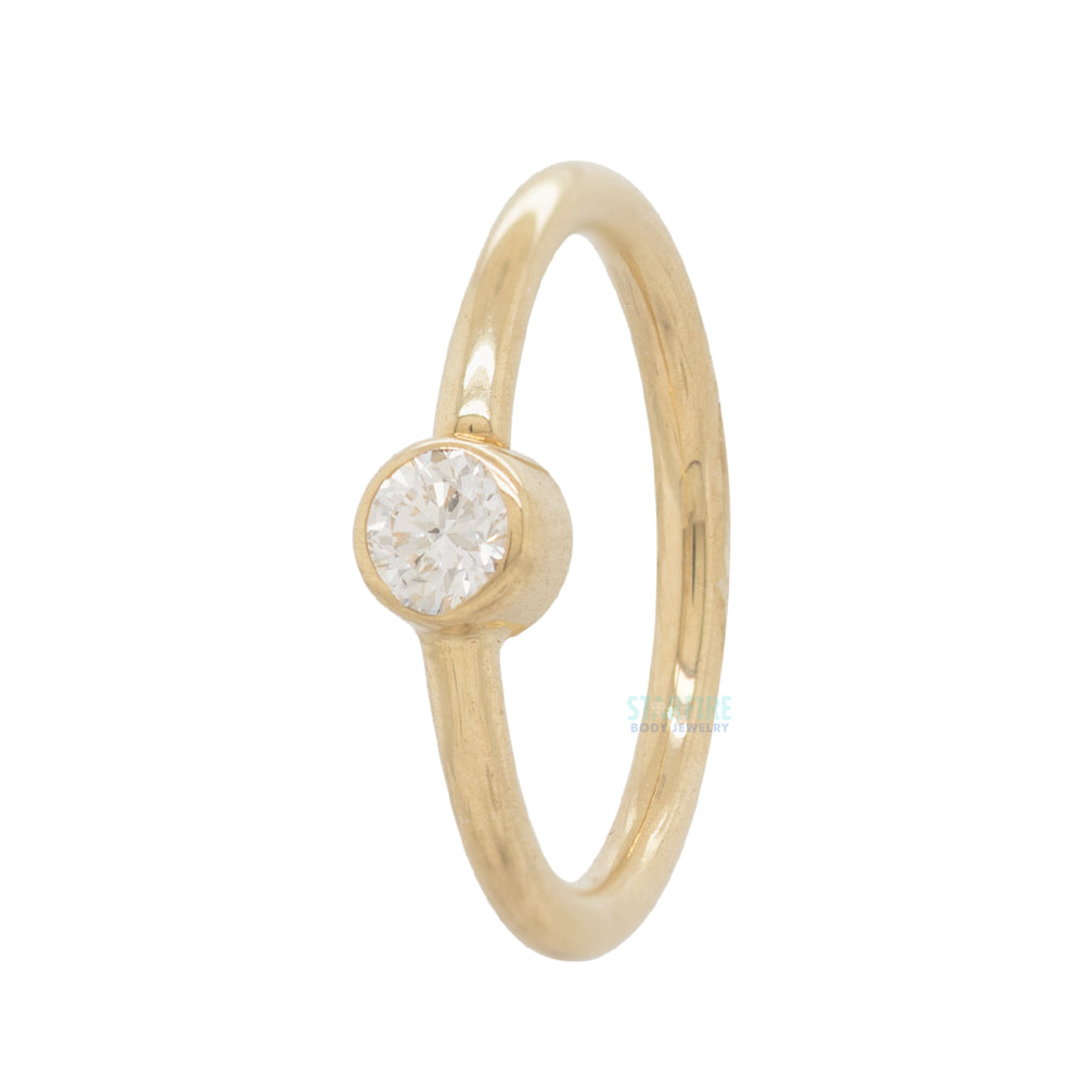 BVLA - Body Vision Round Fixed Bezel Seam Ring (FBR) in Gold with ...