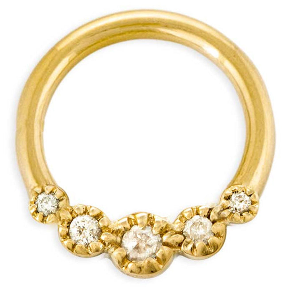 Tawapa "Beloved" Continuous Ring in Gold with Gemstones – Starfire Body ...