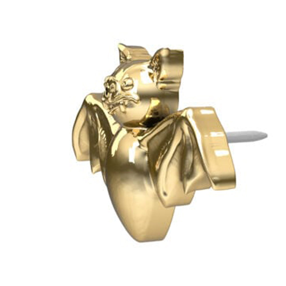 Anatometal threadless: "Cute Vampire Bat" End in Gold – Starfire Body ...