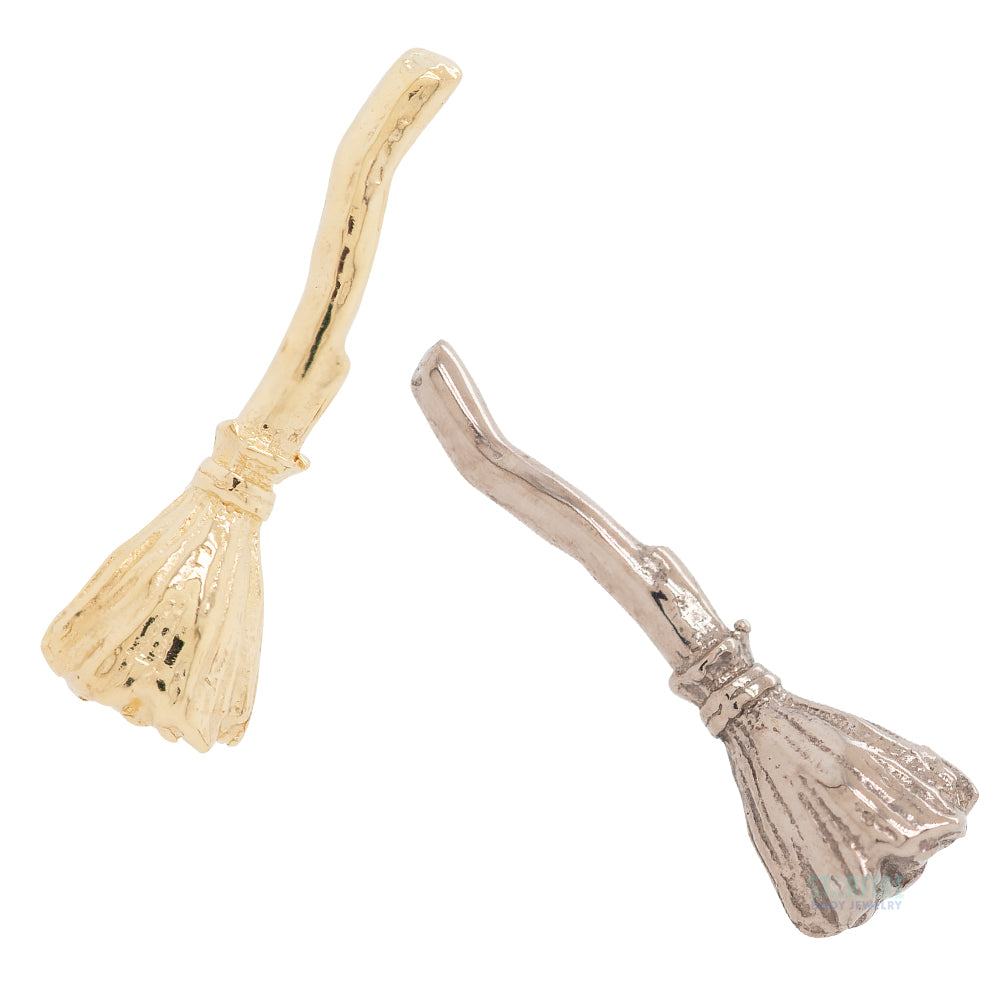 Anatometal threadless: Witches Broom End in Gold – Starfire Body ...