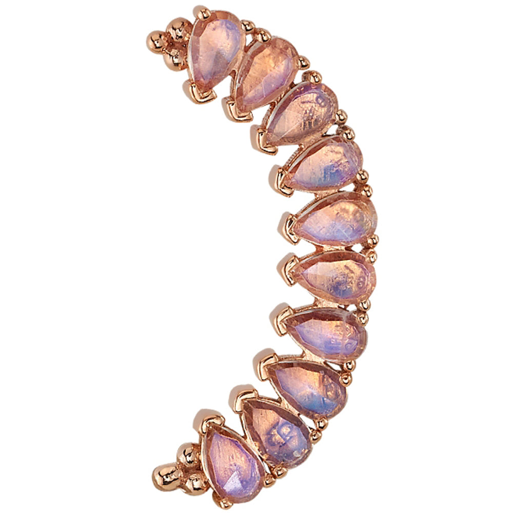 BVLA - Body Vision 10 Gem Pear "Panaraya" Threaded End in Gold with ...