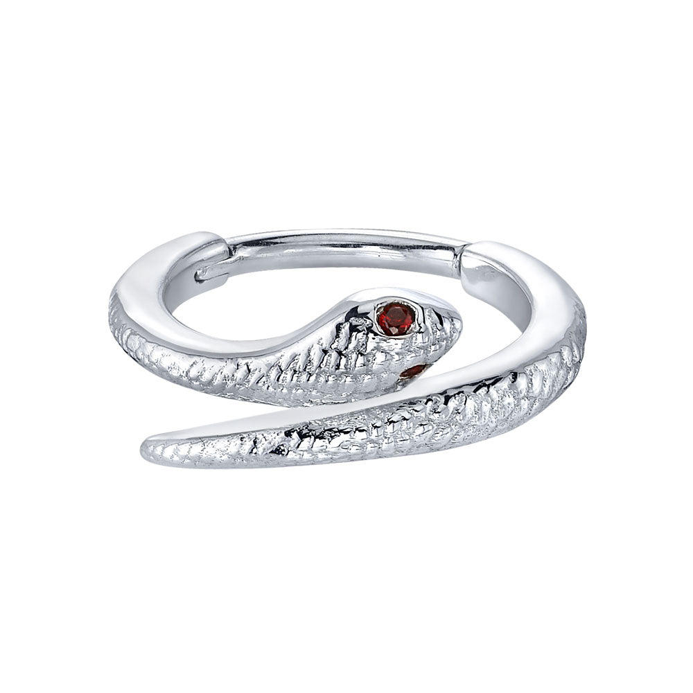 BVLA - Body Vision "Cobra" Hinge Ring in Gold with Garnet – Starfire ...