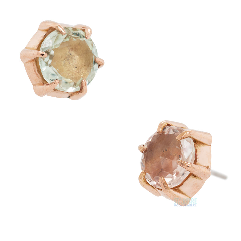 Maya Jewelry threadless: "Illuminate Small" End in Gold with Genuine ...