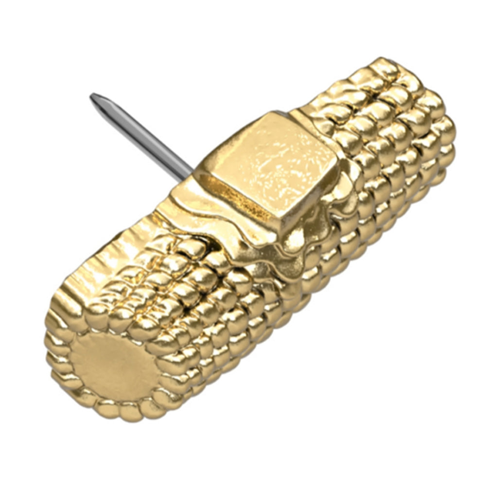 Anatometal threadless: Corn on the Cob End in Gold – Starfire Body ...