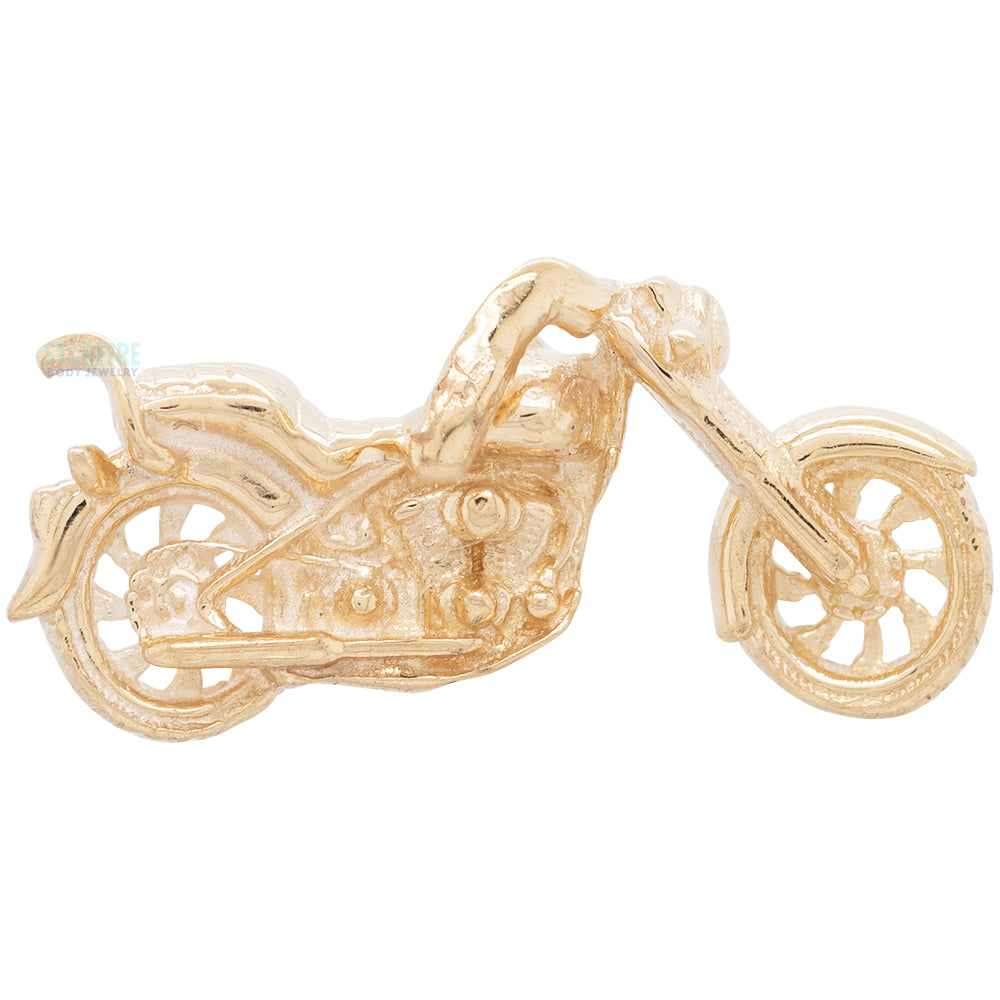 Tawapa threadless: Easy Rider Pin in Gold – Starfire Body Jewelry Company