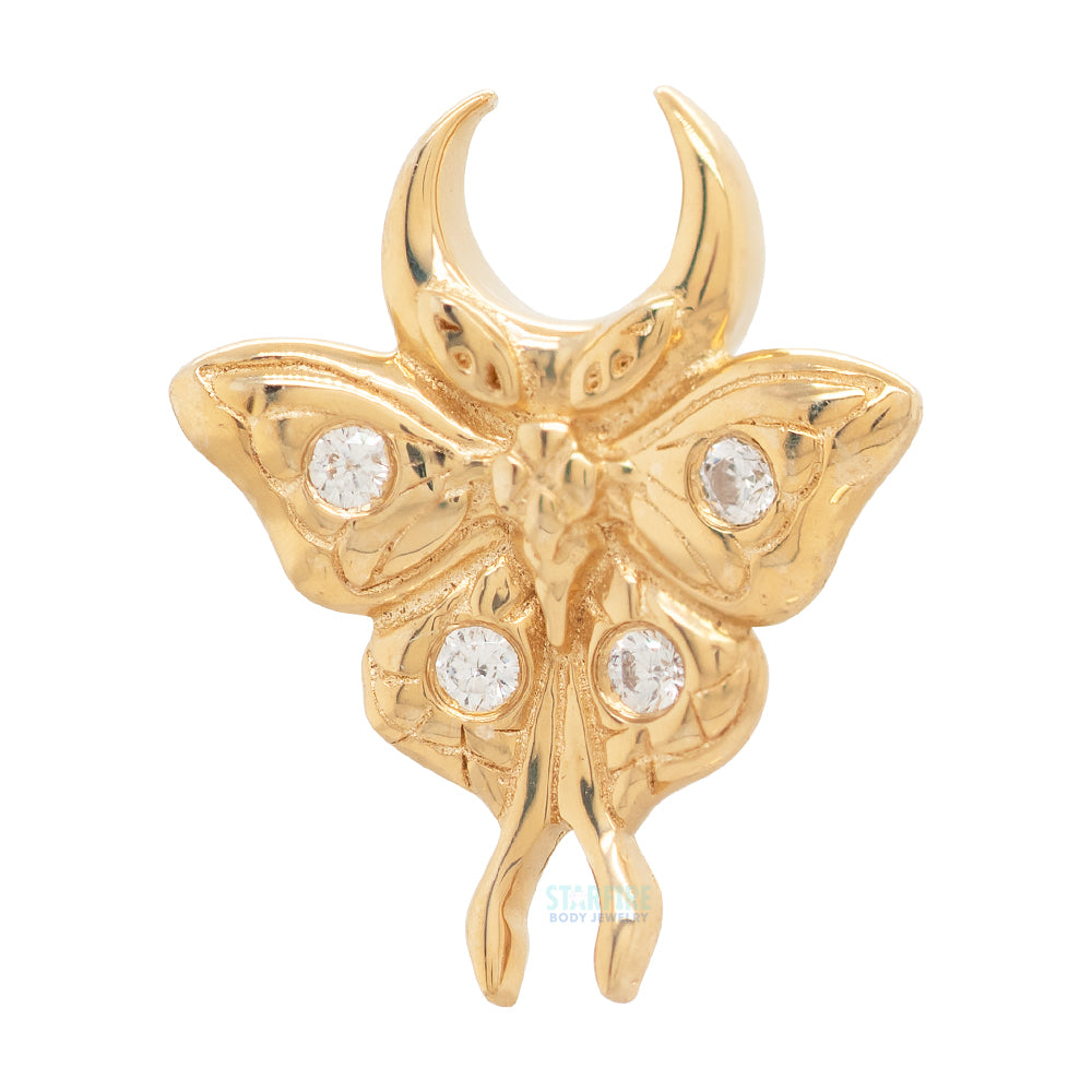 Junipurr Jewelry threadless: "Luna" End in Gold with CZ's – Starfire ...