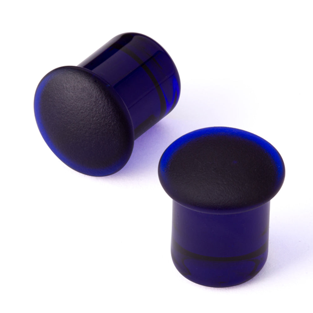Gorilla Glass Simple Glass Plugs - Matte Cobalt – Starfire Body Jewelry ...