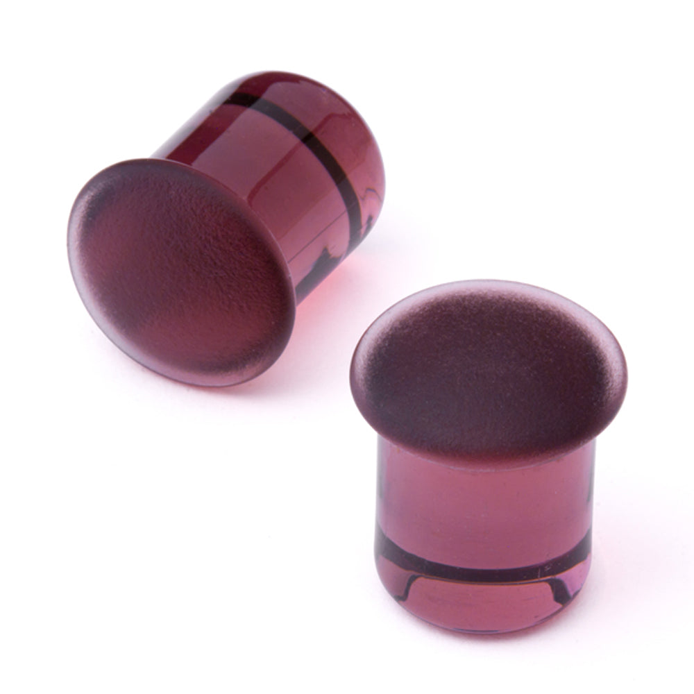 Gorilla Glass Simple Glass Plugs - Matte Purple – Starfire Body Jewelry ...