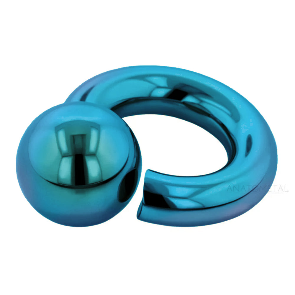 Anatometal Titanium Screw-On Ball Ring - Teal – Starfire Body Jewelry ...