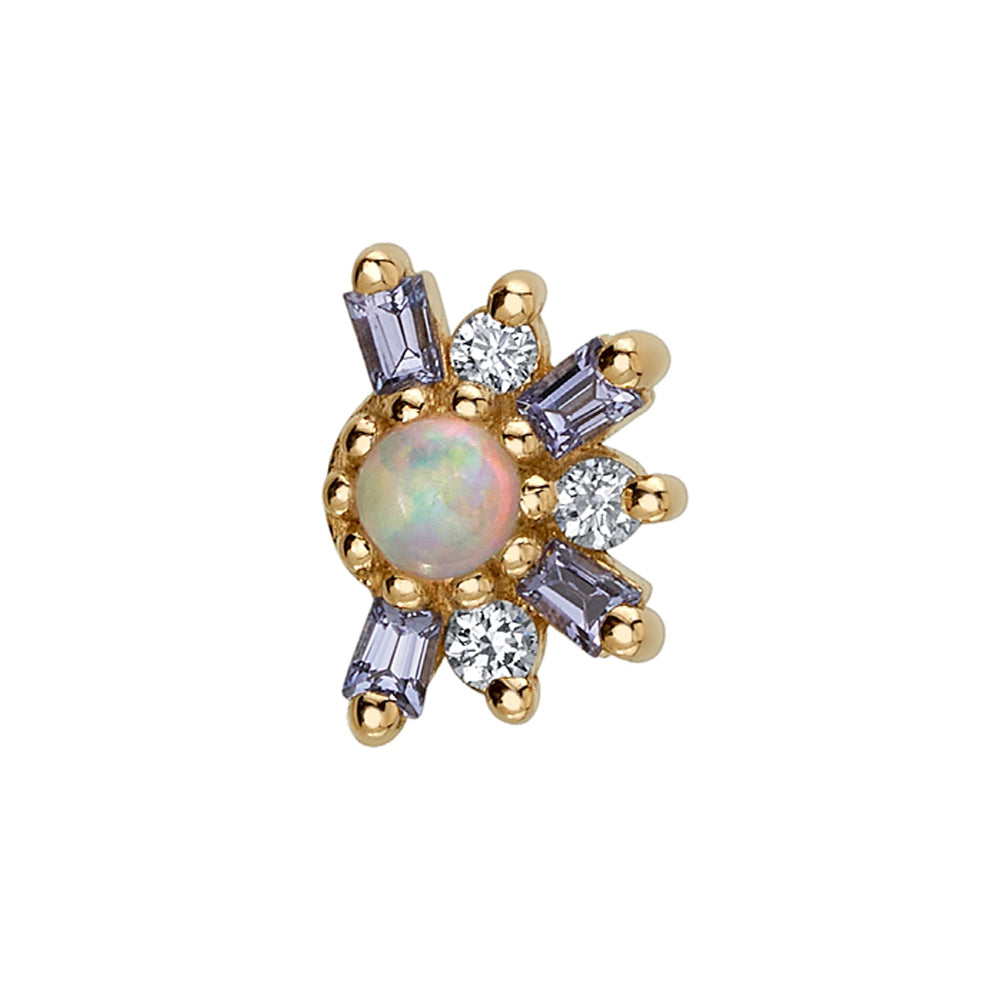 BVLA - Body Vision "Half Elaine" Threaded End in Gold with Tanzanite ...