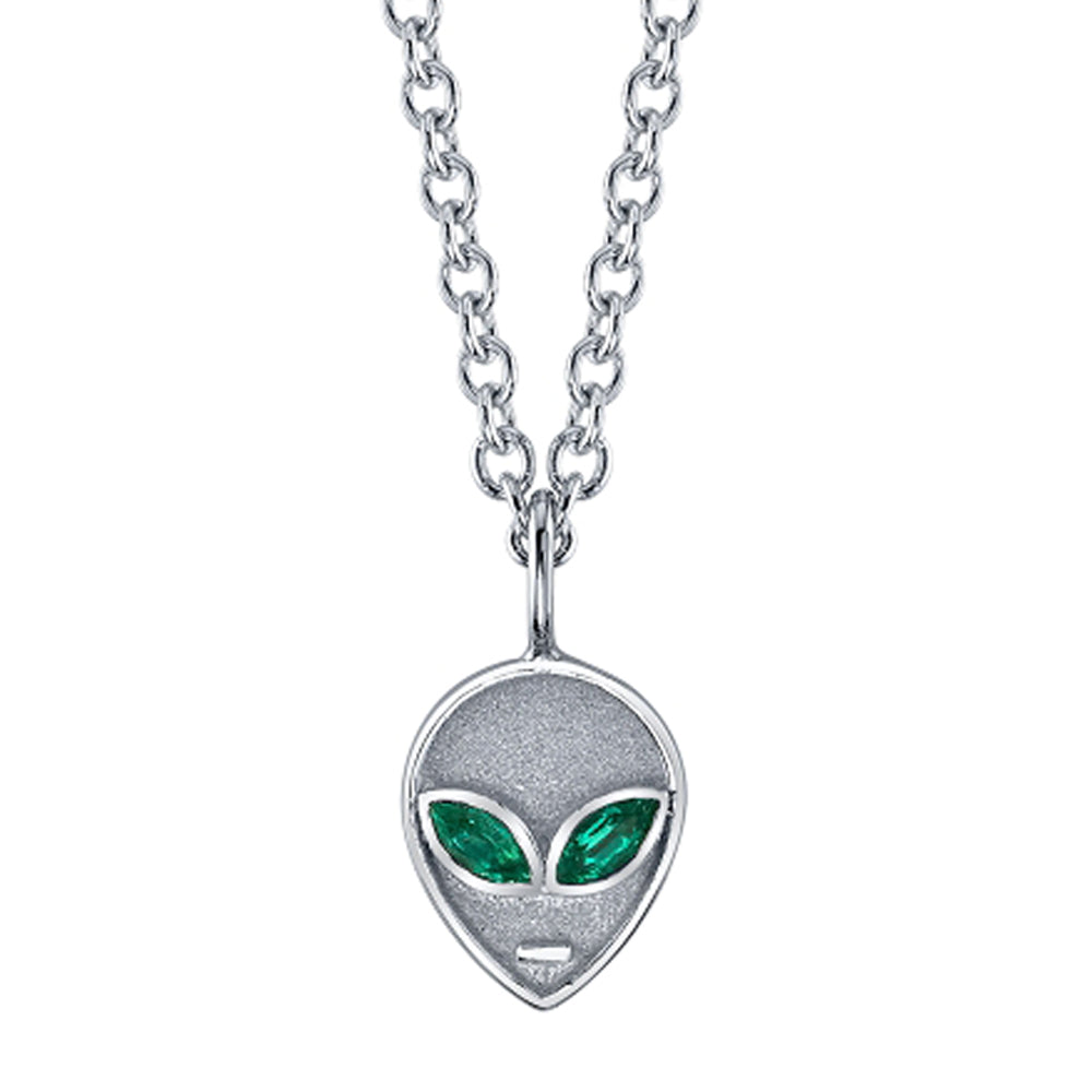 BVLA - Body Vision Alien Necklace in Gold with Emeralds – Starfire Body ...