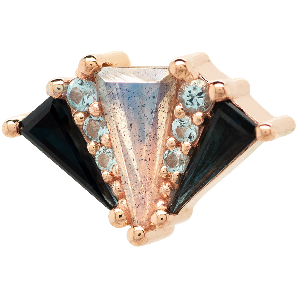 BVLA - Body Vision "Cerberus" Threaded End in Gold with London Blue ...