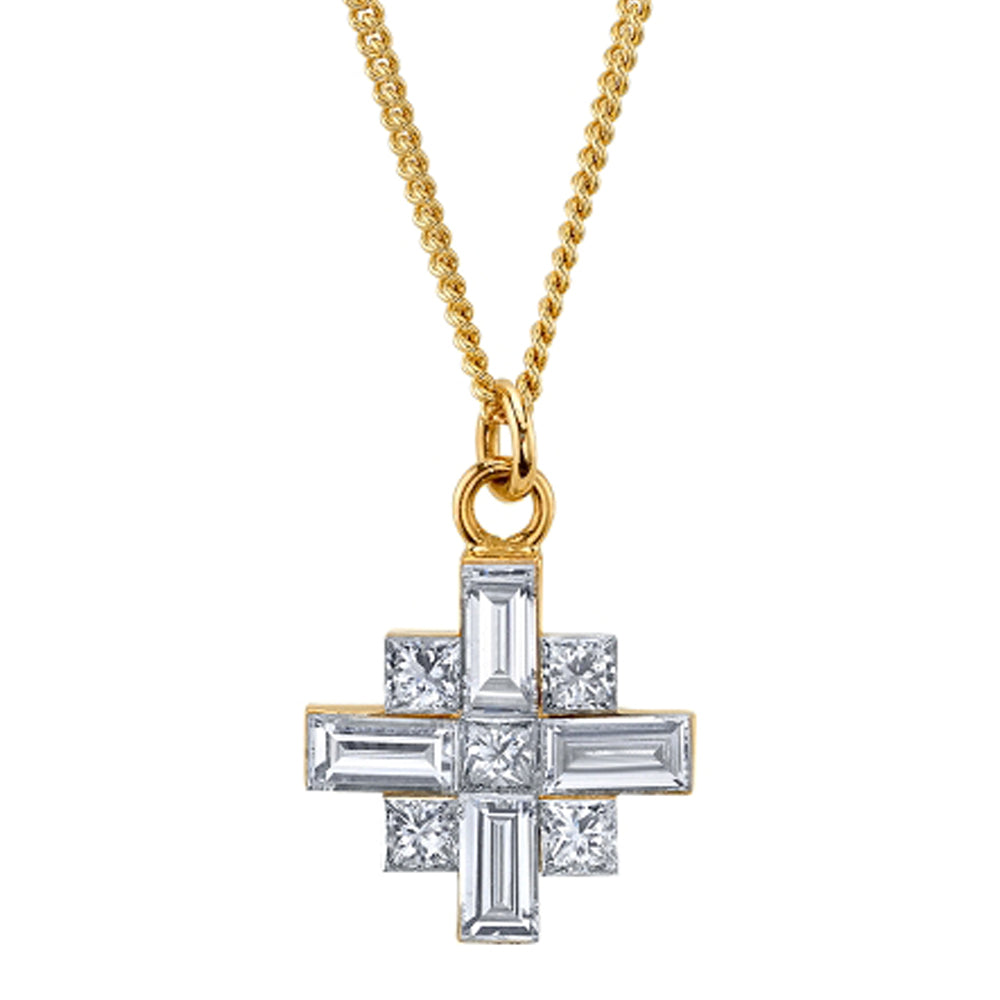 BVLA - Body Vision "Kerry Jane" Necklace in Gold with Diamonds ...