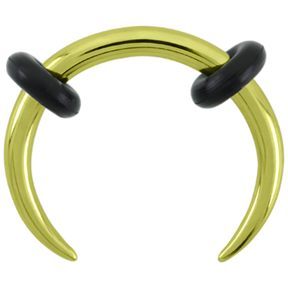 LeRoi Titanium Circular Tusk - Yellow – Starfire Body Jewelry Company