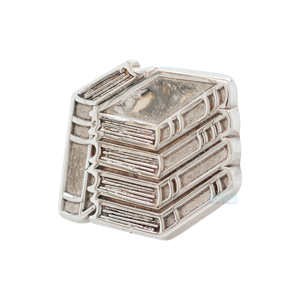 Stack of Books Threaded End in Gold – Starfire Body Jewelry Company