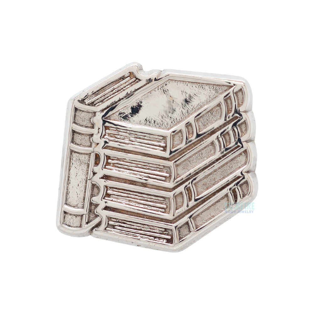 Body Gems threadless: Stack of Books End in Gold – Starfire Body ...