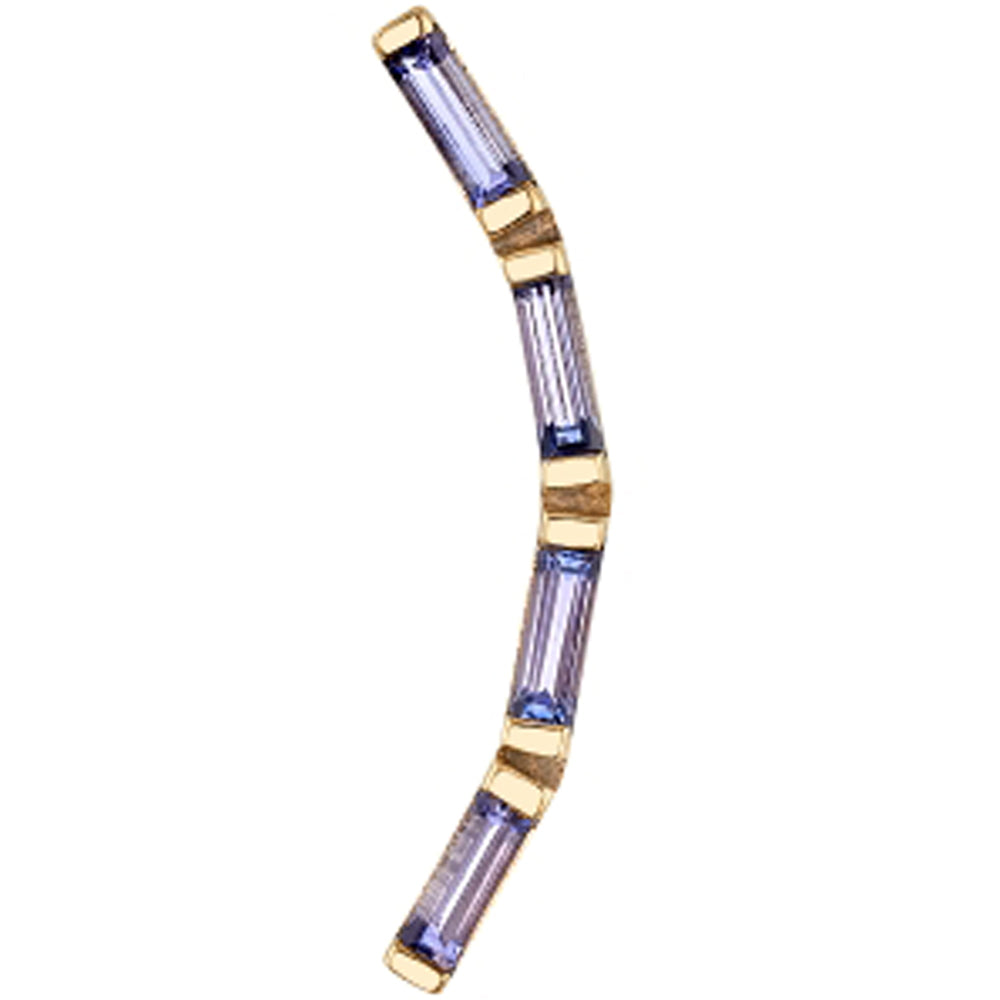 BVLA - Body Vision "Trix 4" Threaded End in Gold with Tanzanite ...