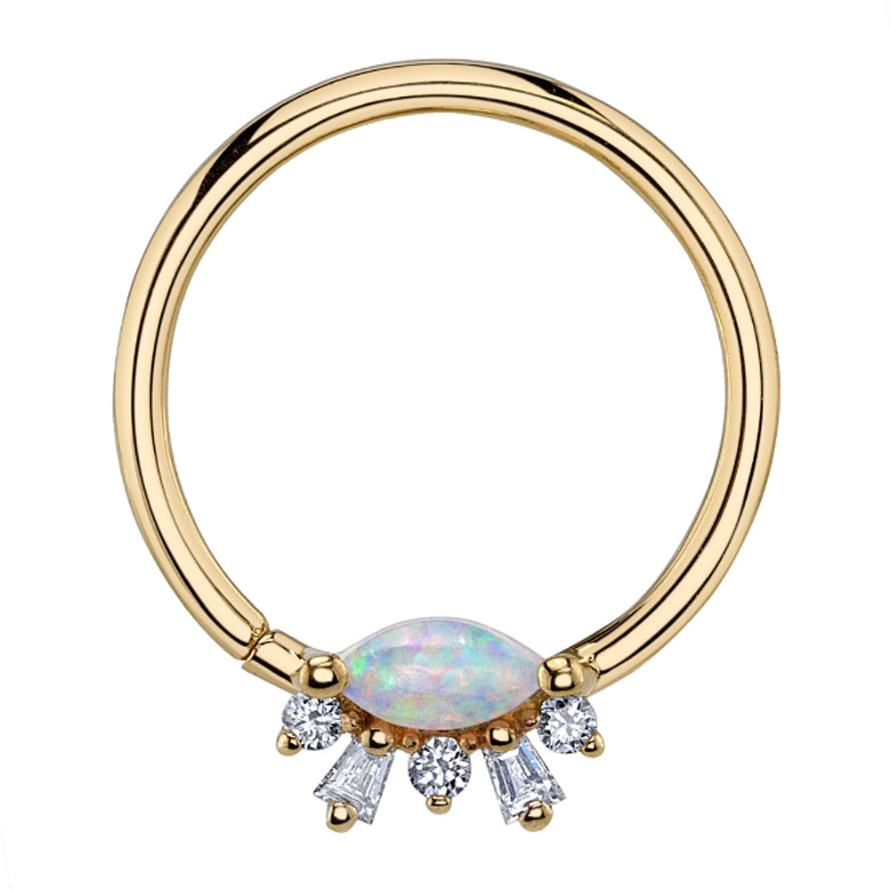 BVLA - Body Vision "Change of Heart" Seam Ring in Gold with Diamond ...