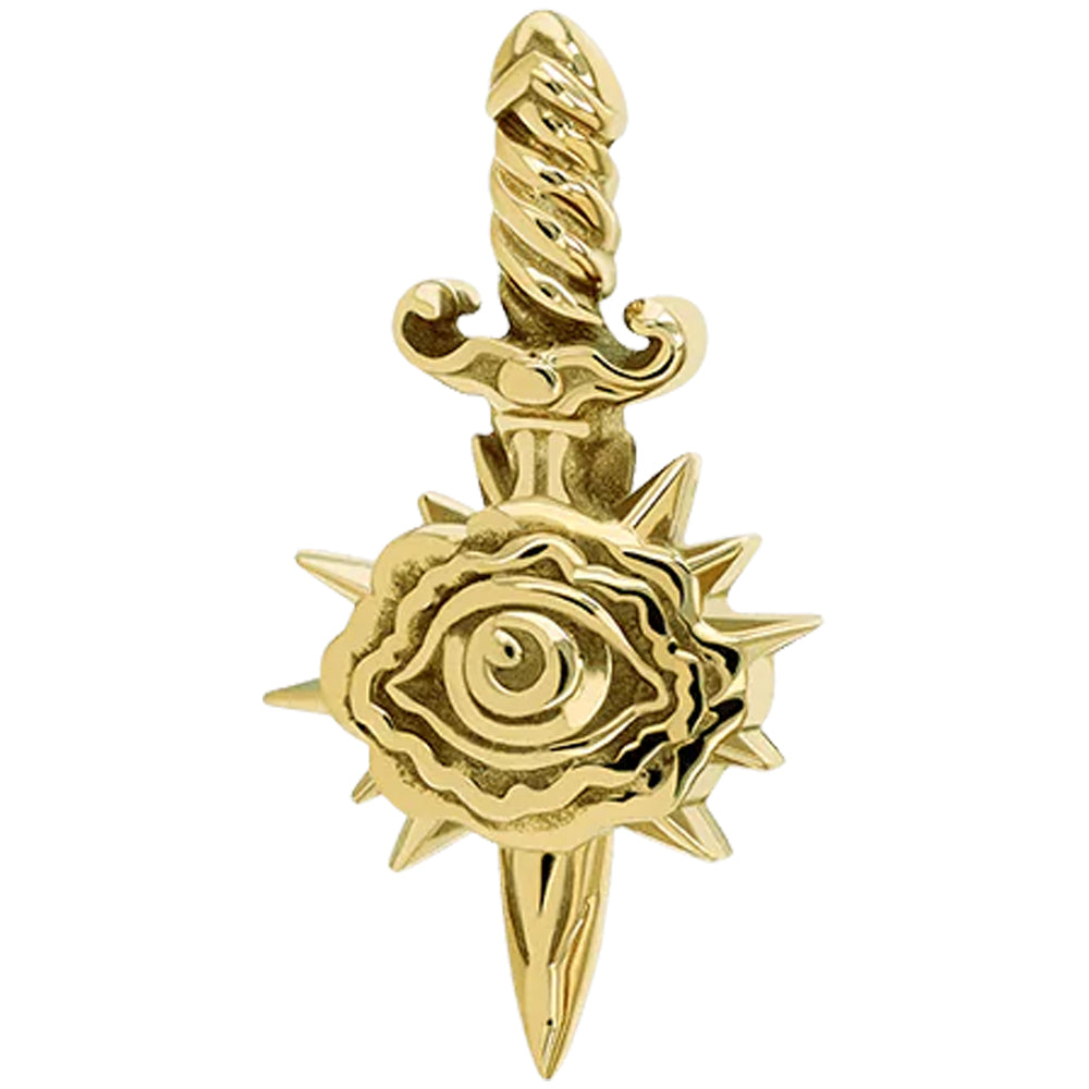 Anatometal "Eye of D Dagger" Threaded End in Gold – Starfire Body ...
