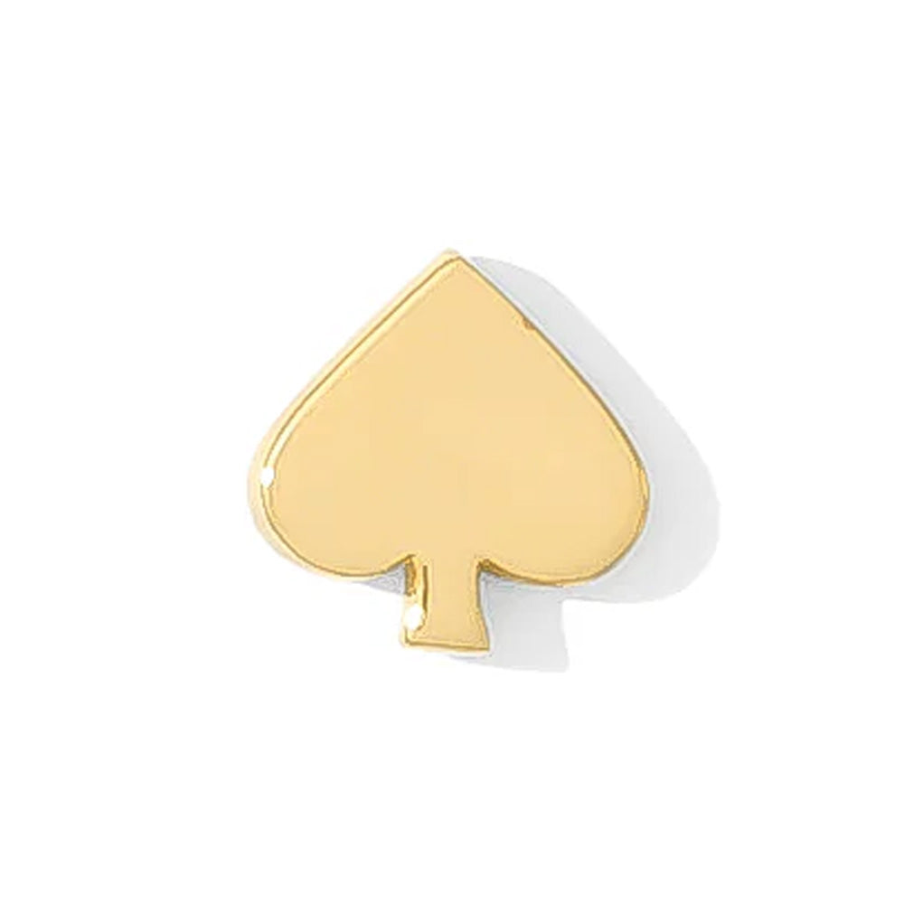 Tawapa threadless: Spades Pin in Gold – Starfire Body Jewelry Company