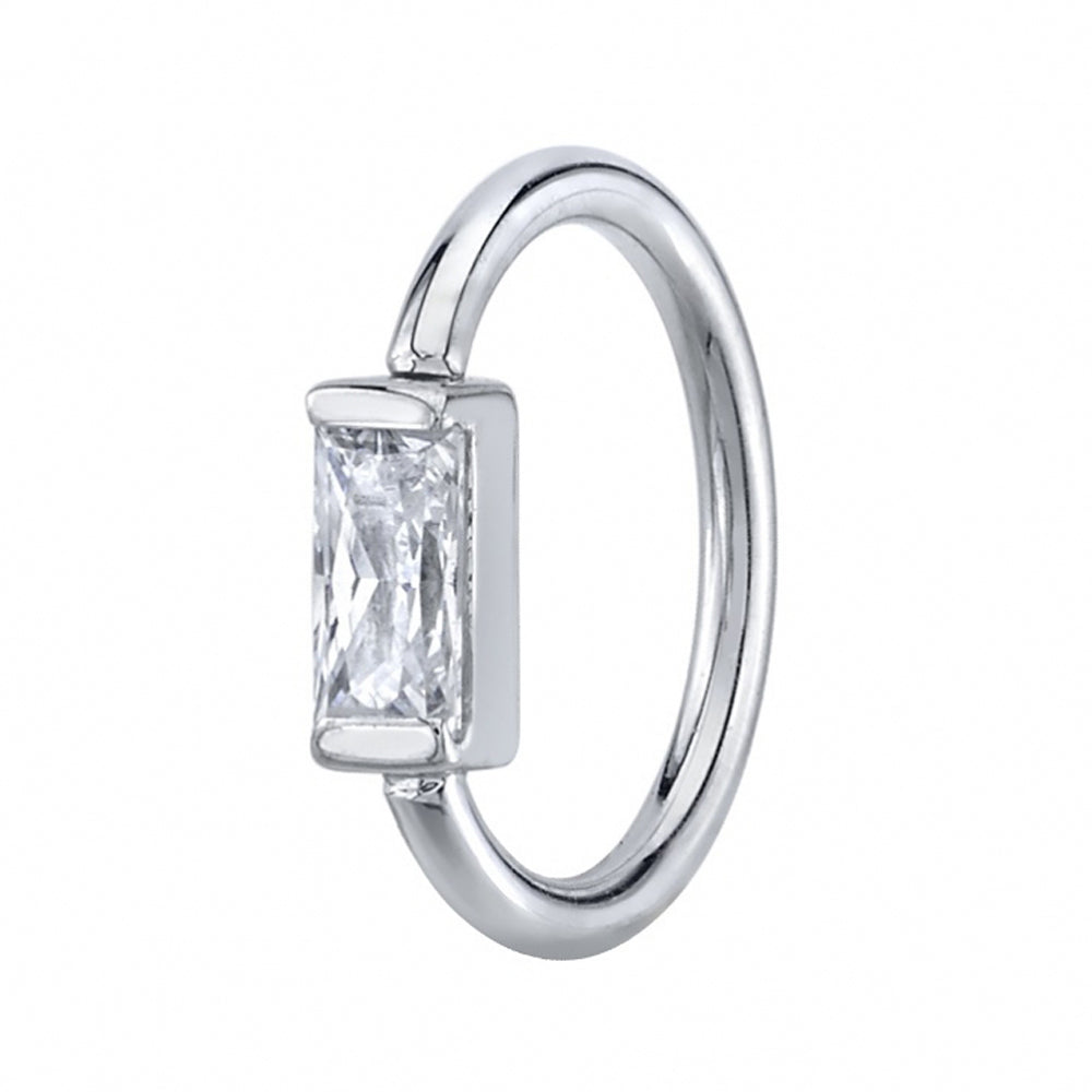 BVLA - Body Vision Baguette Bar Fixed Seam Ring (FBR) in Gold with ...