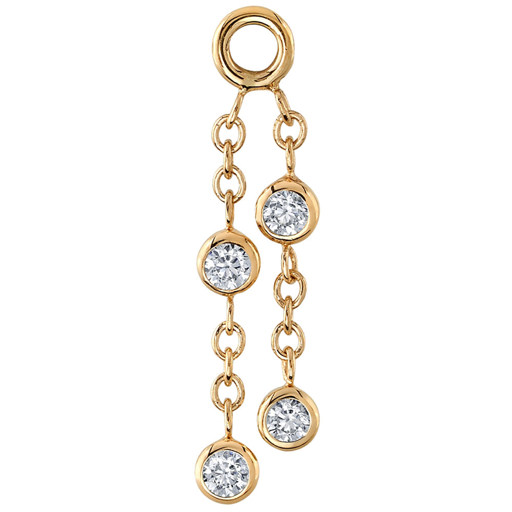 BVLA - Body Vision "Mischief" Chain Charm in Gold with DIAMONDS ...