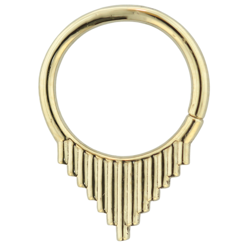 Industrial Strength "Chimes" Continuous Ring #7 in Gold – Starfire Body ...