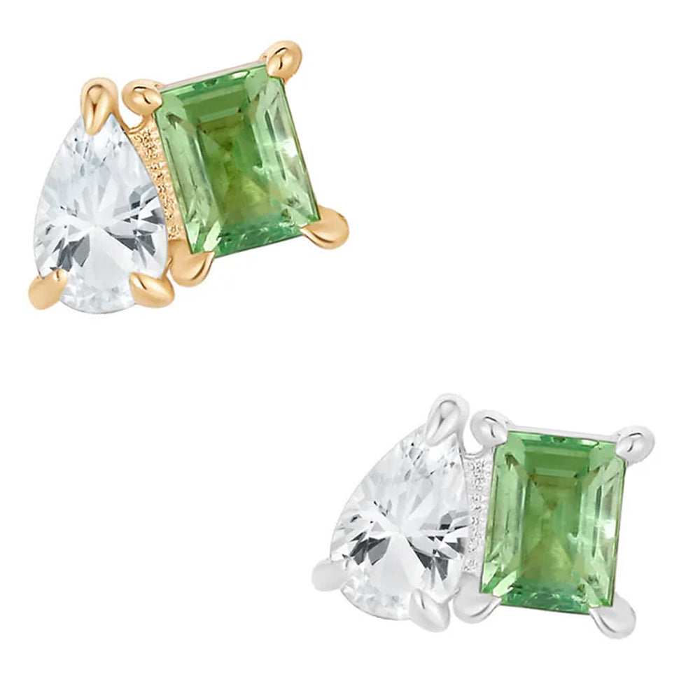 Ember Body Jewelry threadless: "Side Piece" End in Gold with Tsavorite ...