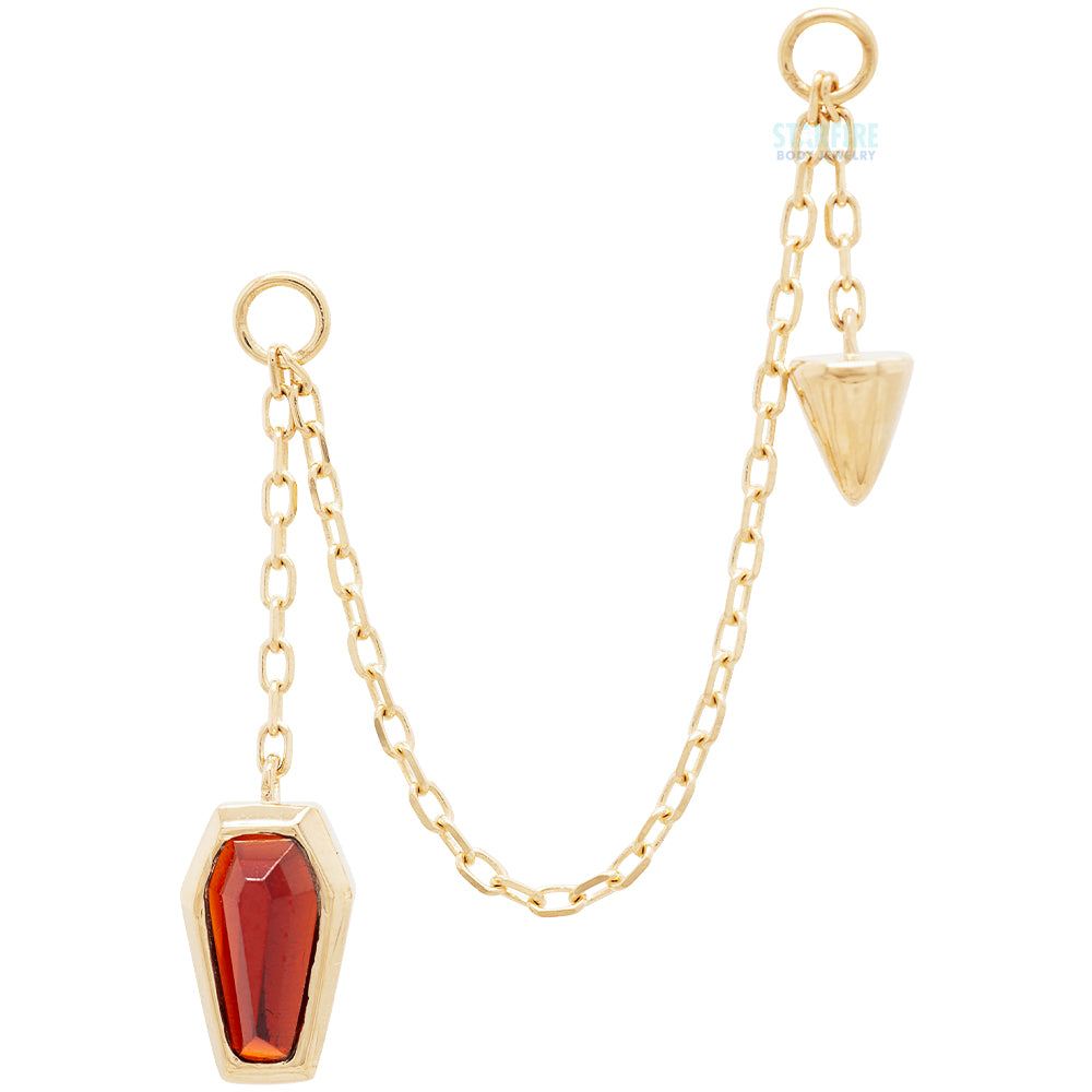 Modern Mood Coffin and Spike Chain Attachment in Gold – Starfire Body ...