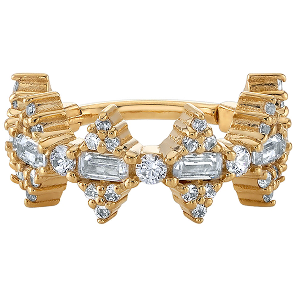 BVLA - Body Vision "Little Star" Hinge Ring in Gold with DIAMONDS ...