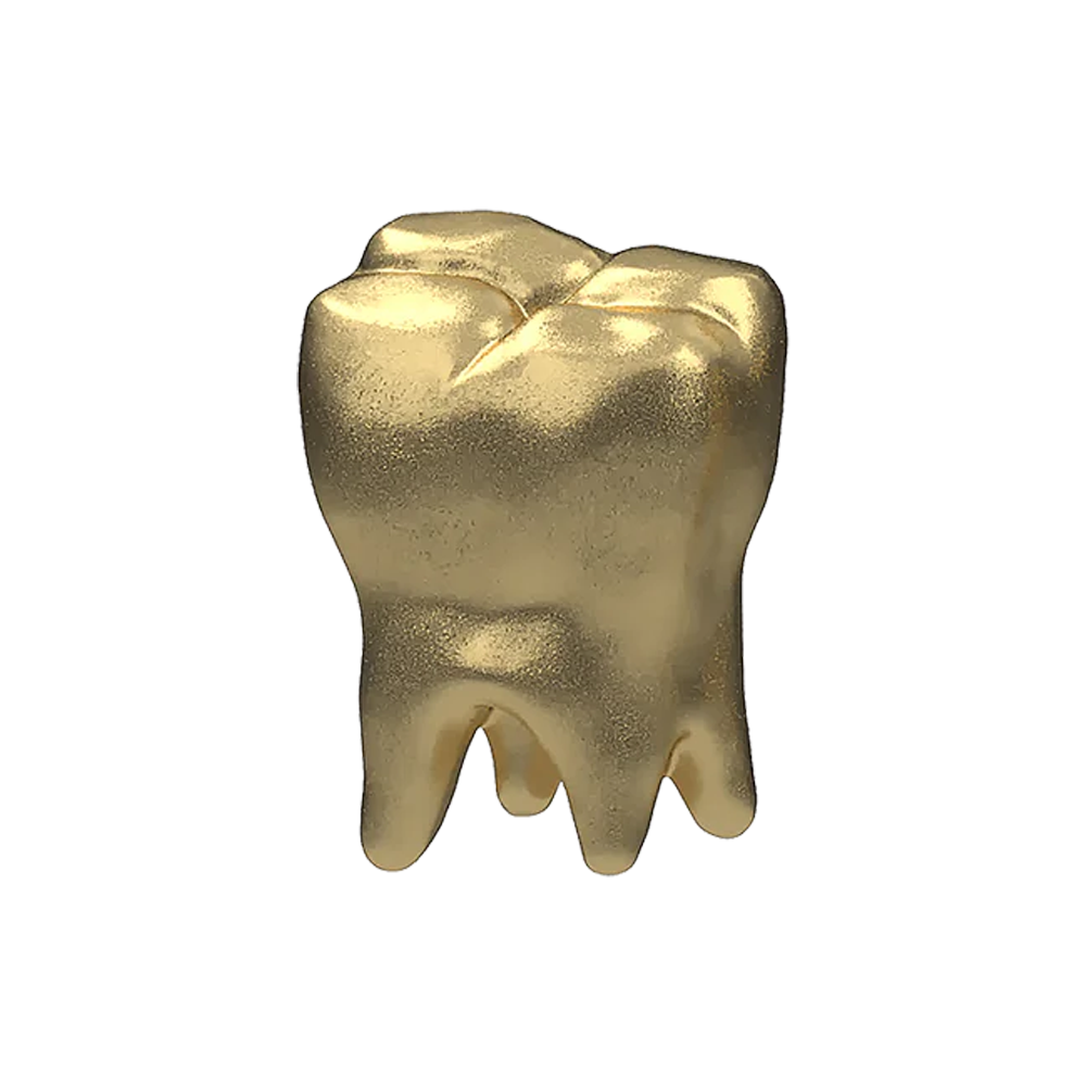 Anatometal Tooth Threaded End in Gold – Starfire Body Jewelry Company