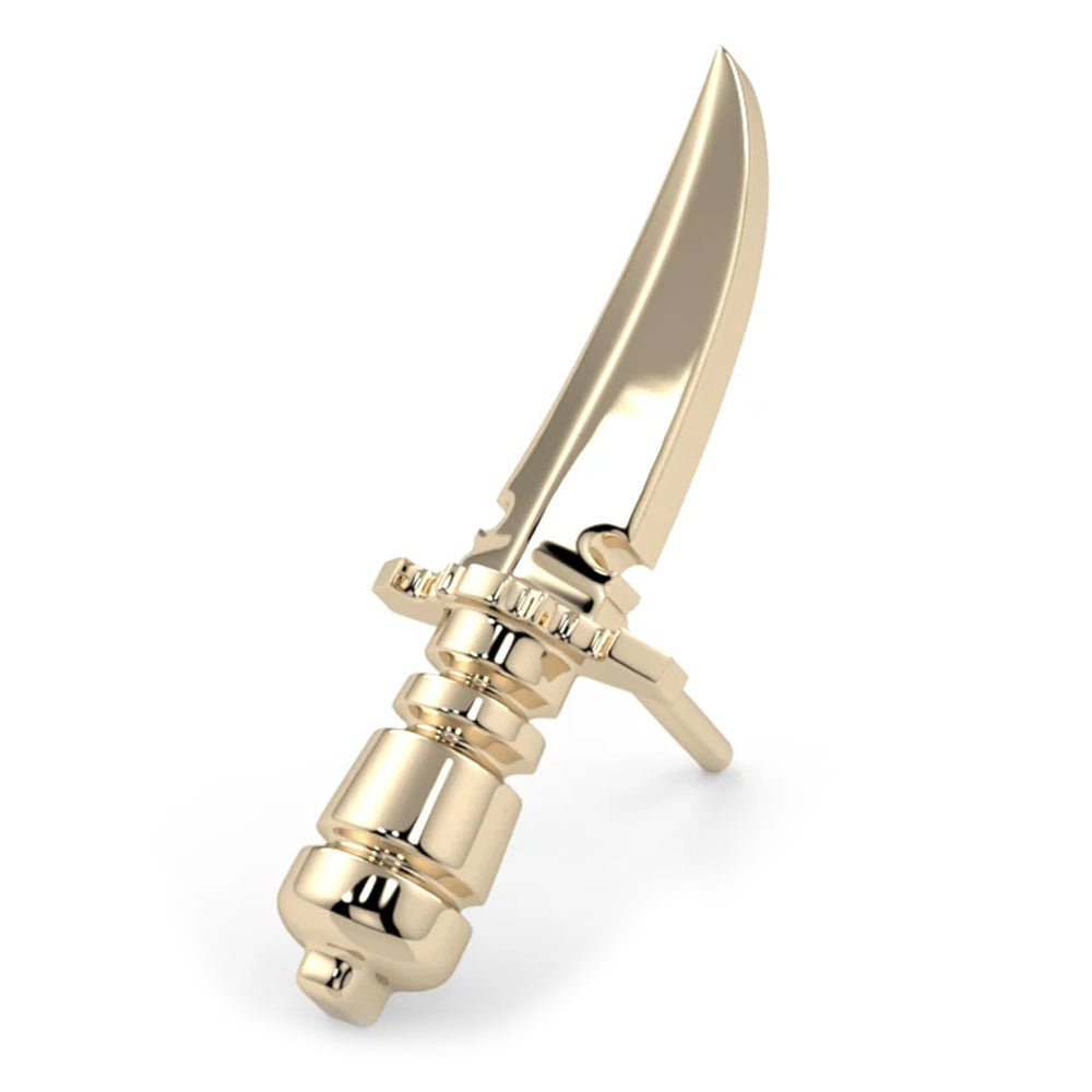 Kiwi Diamond threadless: Persian Dagger End in Gold & Platinum ...