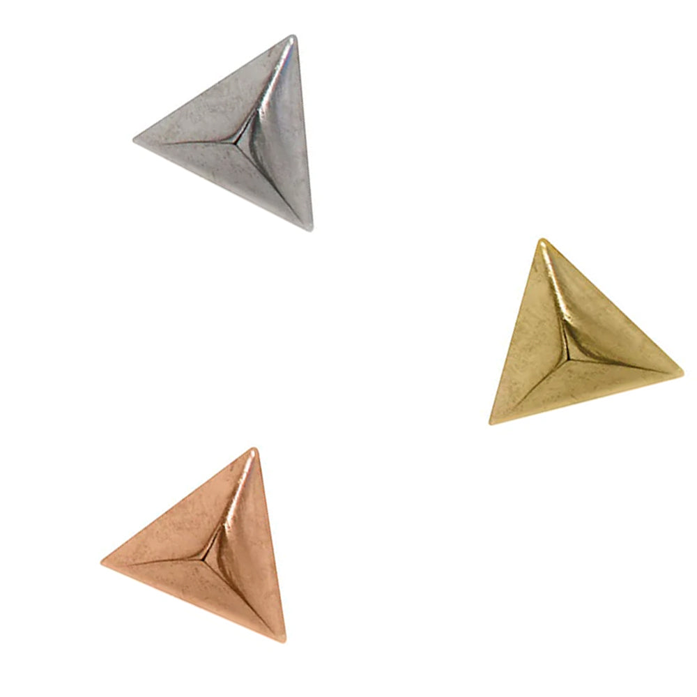 Quetzalli Jewelry threadless: "Spike" End in Gold – Starfire Body ...